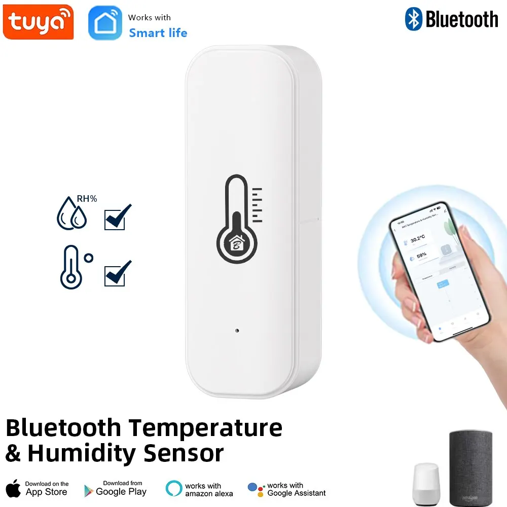Tuya-sensor-de-humedad-de-temperatura-Bluetooth-mini-compatible-con ...