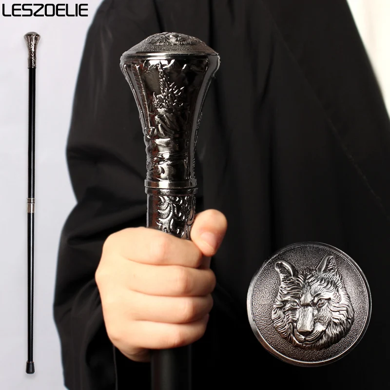 Wolf Head Cane