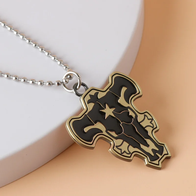 Metal Necklace Accessories | Black Clover Accessories | Necklaces Black ...