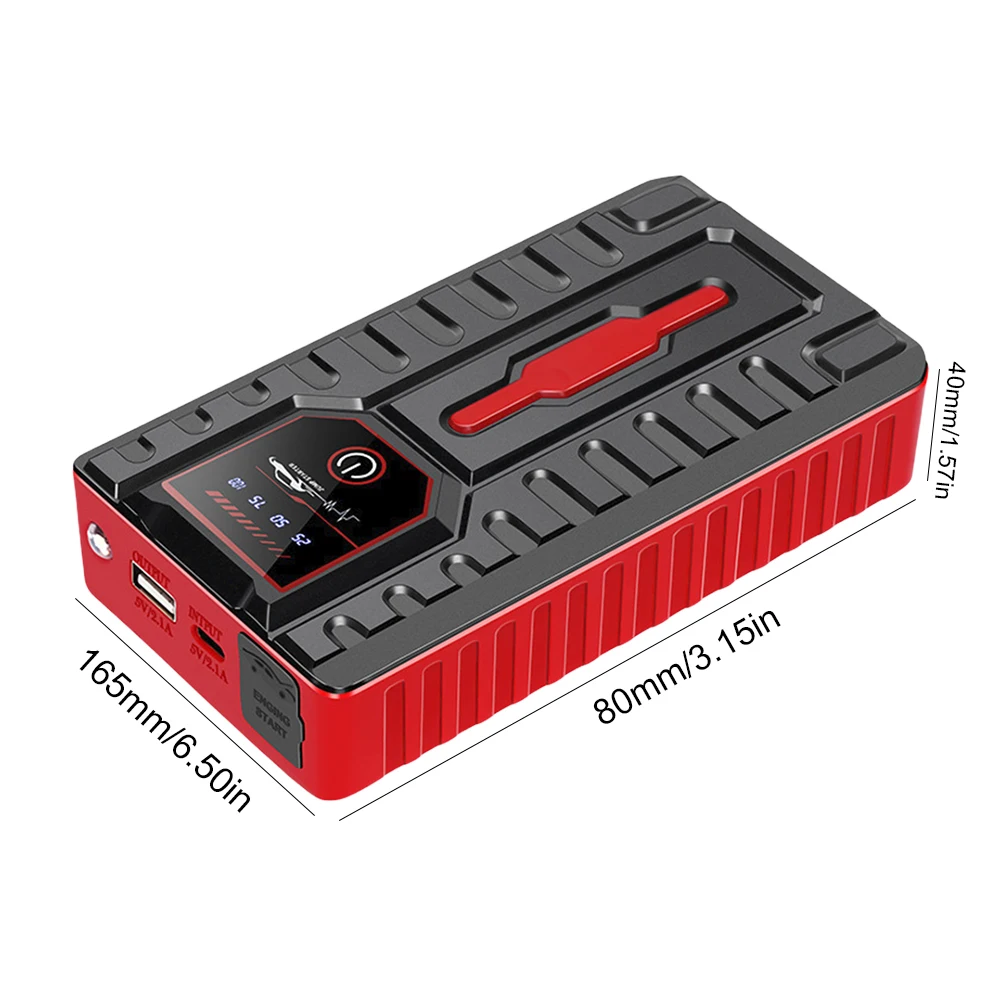12V Car Jump Starter 6000mAh Power Bank Auto Starting Device 600A Peak ...