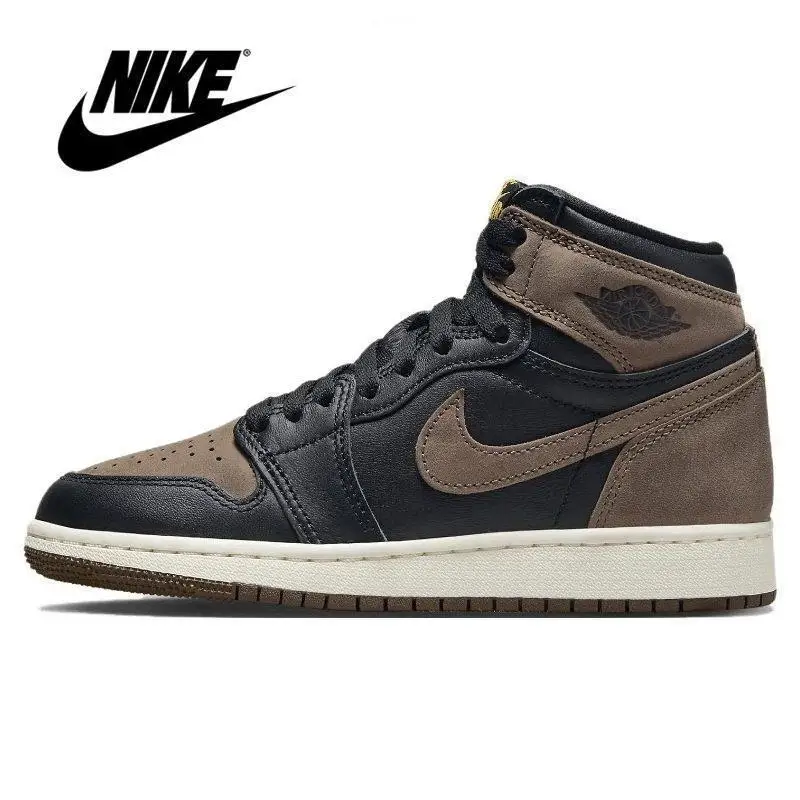 Nike-Air-Jordan-Retro-1-One-AJ1-High-Palomino-UNC-Toe-Black-Lucky-blue ...