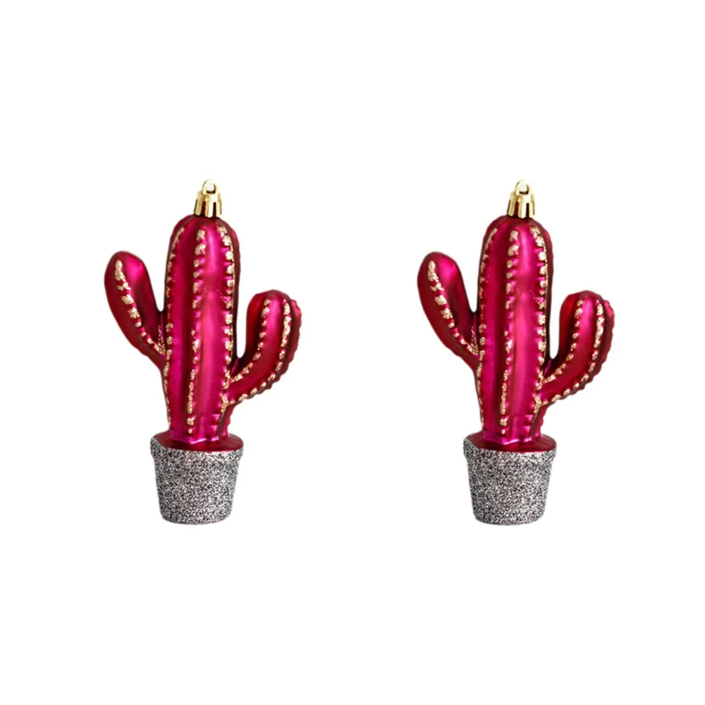 2/4PCS Plastic Christmas Tree Pendant Soldier/Cactus/Car Decorative ...