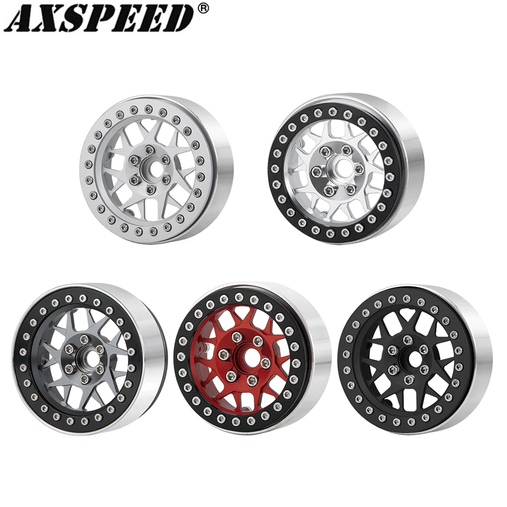 AXSPEED Metal 2.2 Beadlock Wheel Rim Hub for 1/10 RC Crawler Car Axial Wraith 90018 90048 RBX10 ...