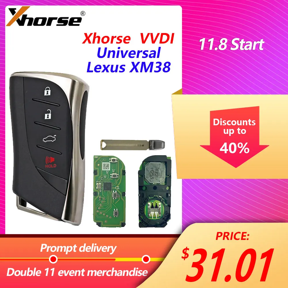 Xhorse Universal VVDI XM38 Smart Key Chinese version fob for Lexus ES ...