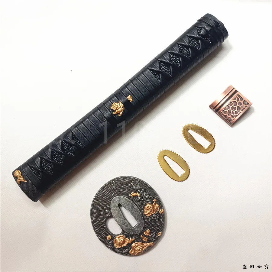 Haigi Quality Tsuka Handle Alloy Tsuba Guard Fuchi Kashira Menuki ...