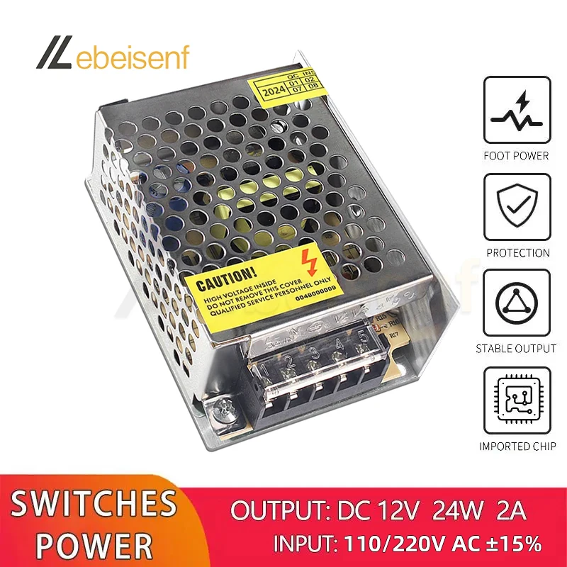 100-240V-AC-to-DC-12V-2A-24W-Converter-Switch-Mode-Power-Supply-LED ...
