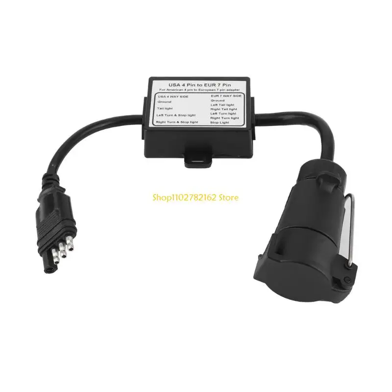 547B 4 Pin to 7 Pin Adapter Connector for Efficient Trailer ...