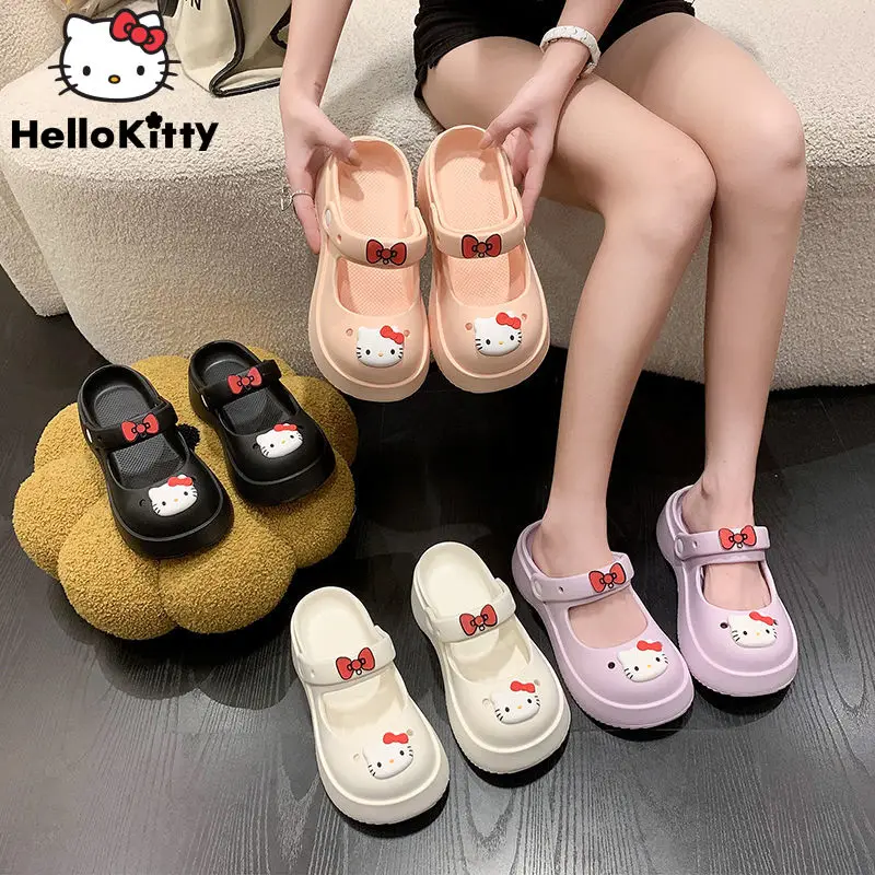 Hello Kitty Sandals Women 2023 Summer Indoor Outdoor Casual Cute ...