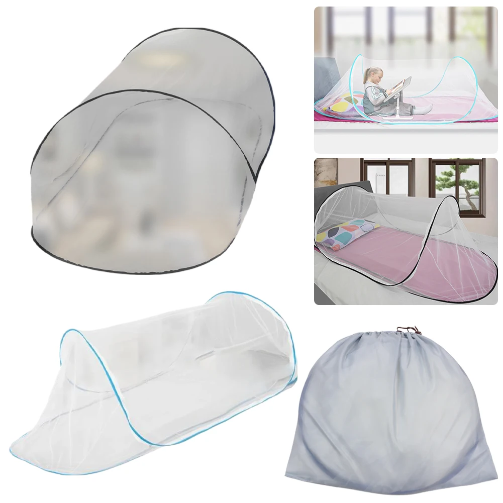 Foldable-Mosquito-Net-with-Zipper-Outdoor-Camping-Mosquito-Net-Portable ...