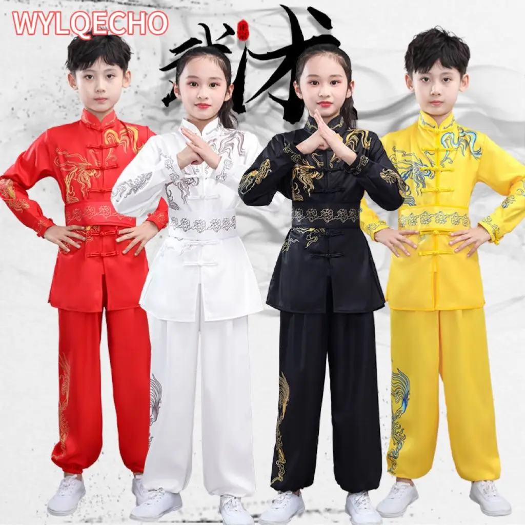2024 traditional chinese wushu kung fu set dragon embroidery shaolin ...