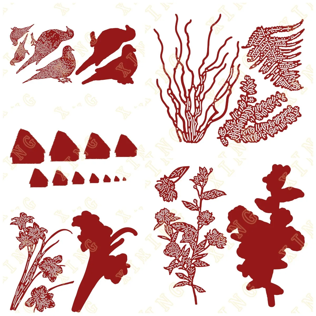 New Dovecot Birds Branches Metal Cutting Dies Scrapbook Diary ...