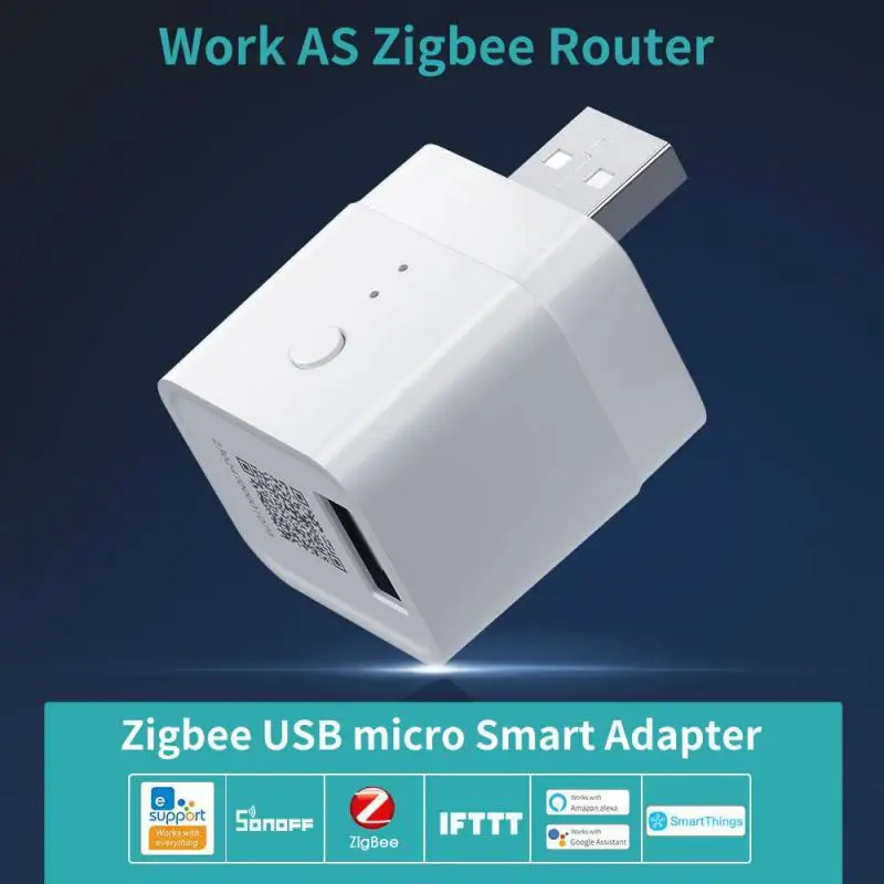 SONOFF ZBMicro Zigbee Micro USB Smart Adaptor Fast Charging EFR32MG21 ...
