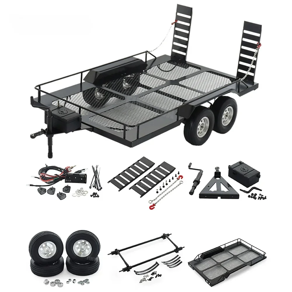 Metal-Dual-Axle-Trailer-Kit-for-1-10-RC-Crawler-Truck-Axial-SCX10-TRX4 ...