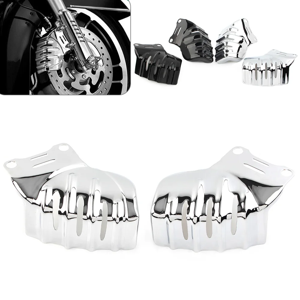 1Pair-Motorcycle-Steel-Front-Brake-Caliper-Covers-For-Harley-Touring ...