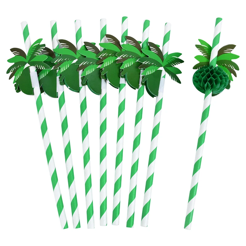 20-40pcs-Coconut-Honeycomb-Paper-Straws-Tableware-Disposable-Straw ...