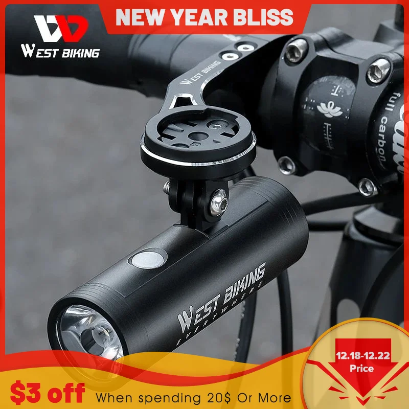 WEST-BIKING-Mini-Ultralight-Bicycle-Headlights-Rechargeable-4800mAh-MTB ...
