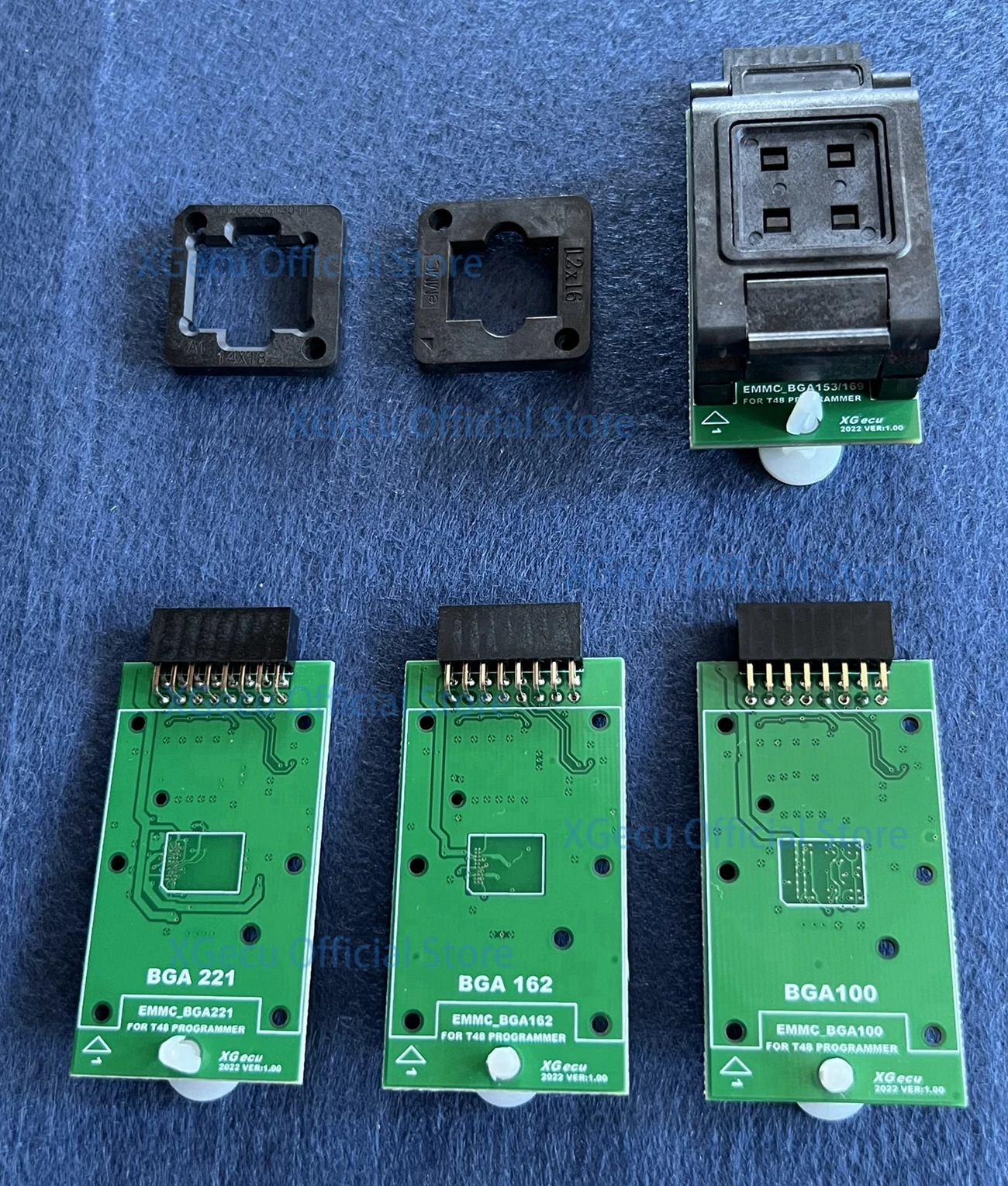 XGecu EMMC BGA High Speed five-in-one Adapter kit/ Socket only for T48 ...