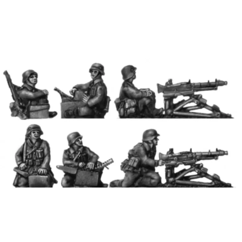 1-72-Scale-Resin-Figure-Model-Kit-Machine-Gun-Team-6-People-Micro-Scene ...