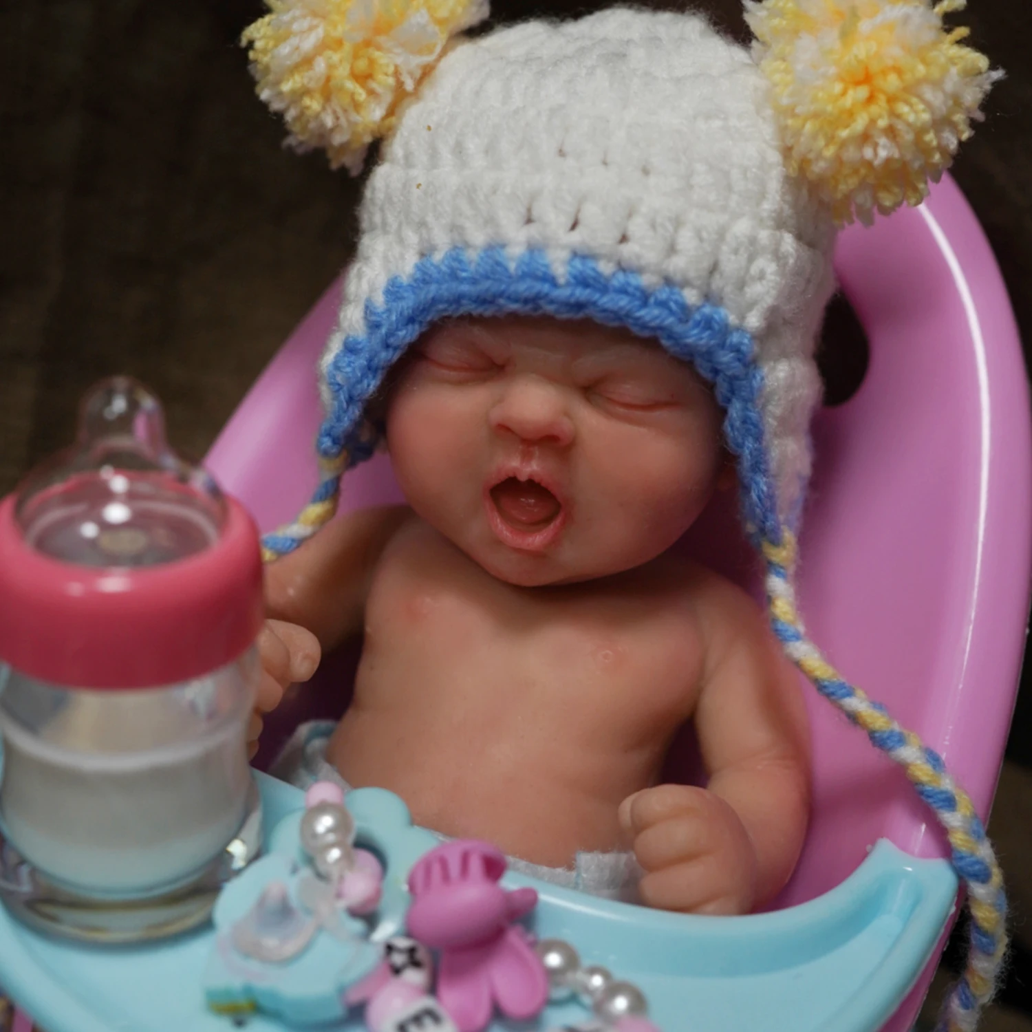 7" Micro Preemie Full Body Silicone Baby Angry Doll "Layla"and "Lan ...