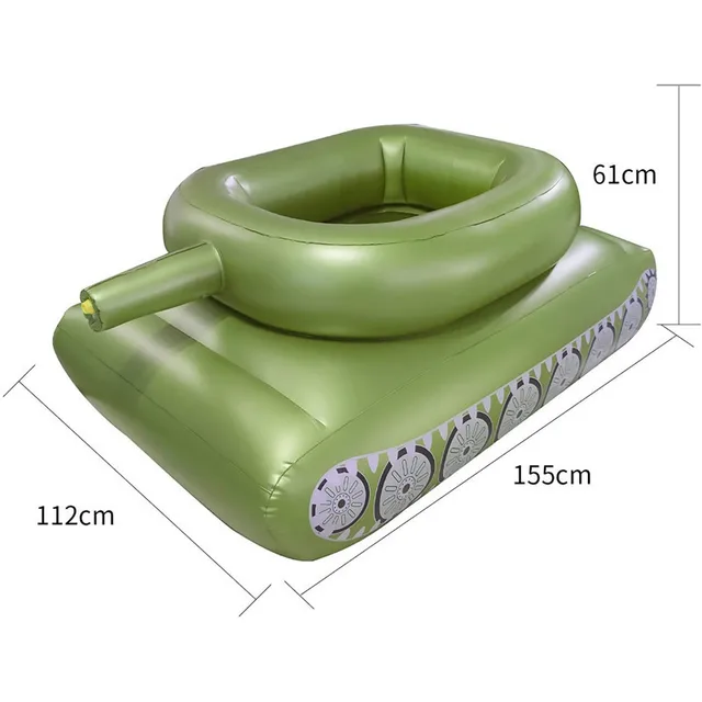 PVC Inflatable Tank Water Floating Water Pad Mat Adults Pool Rafts ...