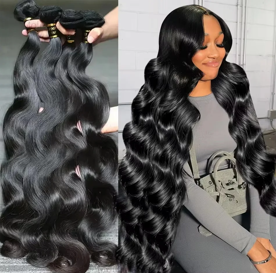 Extensiones-de-pelo-ondulado-brasile-o-de-28-30-40-pulgadas-extensiones ...