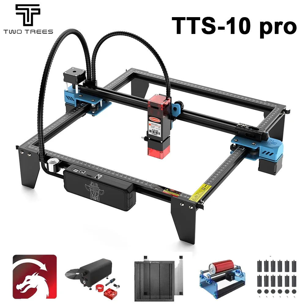 Two-Trees-TTS-10-Pro-Laser-Engraver-With-Wifi-Offline-Control-10W-Laser ...