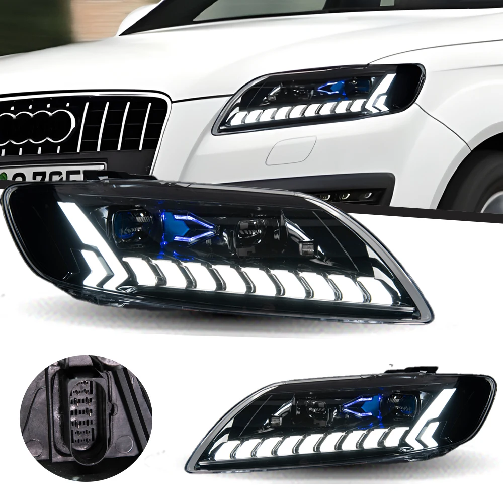 Car-Styling-Headlights-for-Audi-Q7-LED-Headlight-2006-2015-Head-Lamp ...