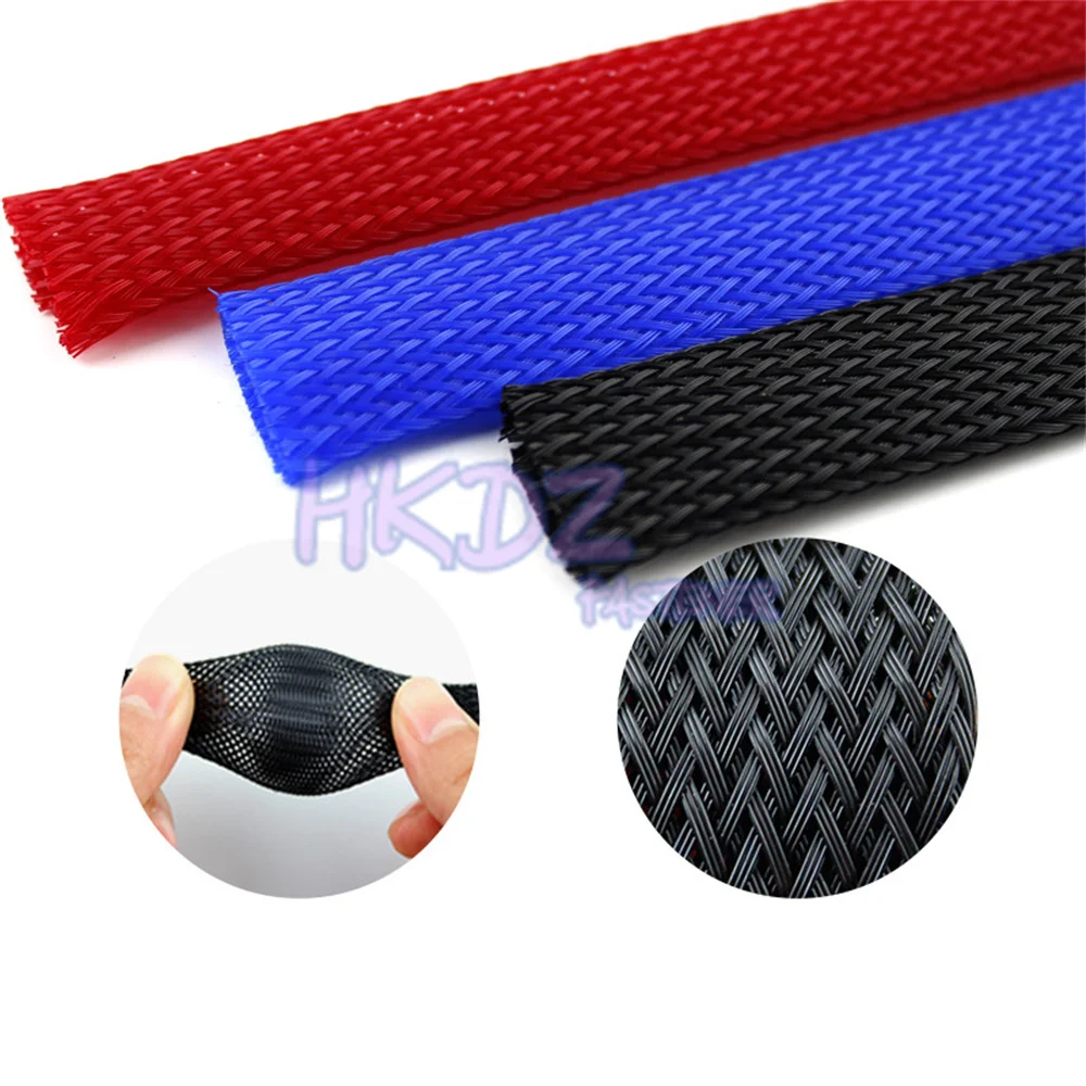 12mm-PET-Braided-Tube-Hose-Cable-Harness-Nylon-Mesh-Sheath-Extended ...