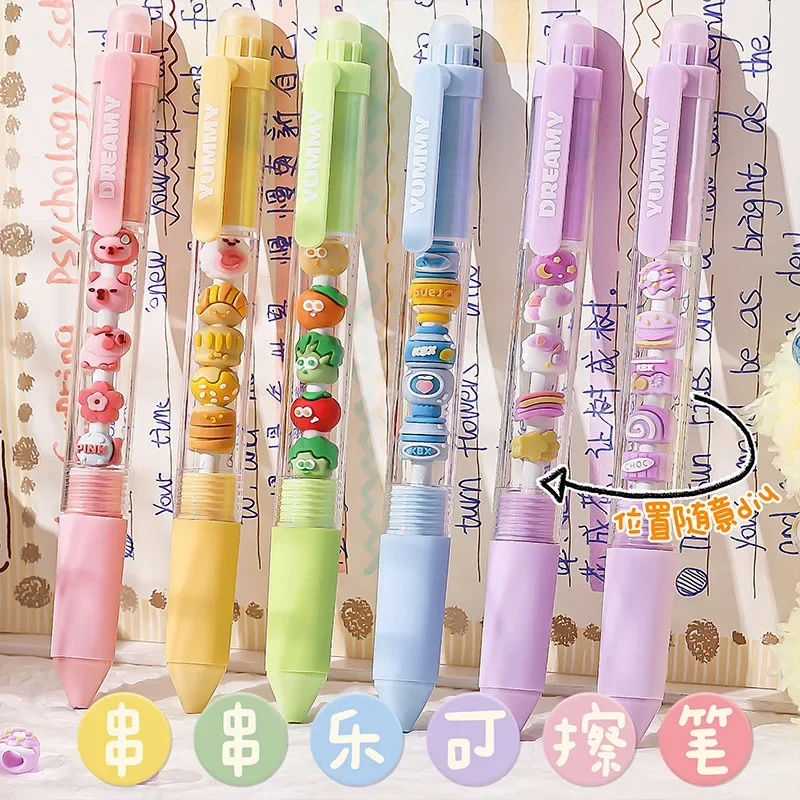 2Pcs Kawaii Erasable Gel Pens 0.5mm Cute DIY Detachable pen Blue Gel ...