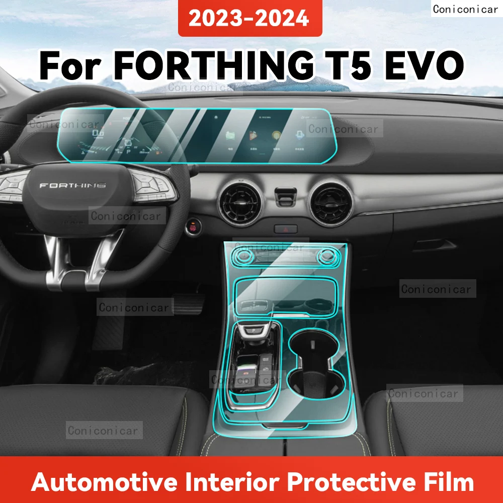 TPU For FORTHING T5 EVO 2023 2024 Transparent Protective Film Car ...