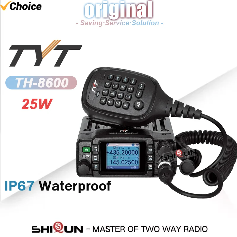 TYT-TH-8600-Radio-de-coche-Cb-Mini-resistente-al-agua-IP67-banda-Dual ...
