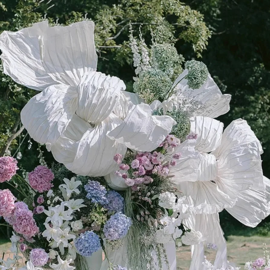 Giant Paper Art Streamer DIY Styling Paper Flower Wedding Background ...