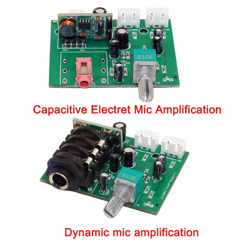 Dynamic-microphone-capacitive-electret-microphone-preamplifier-circuit ...