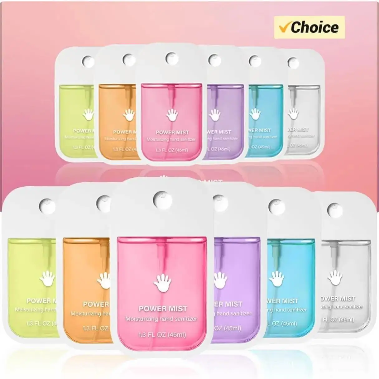 7 Flavors Power Mist Hand Sanitizer, Portable Hand Sanitizer Spray ...