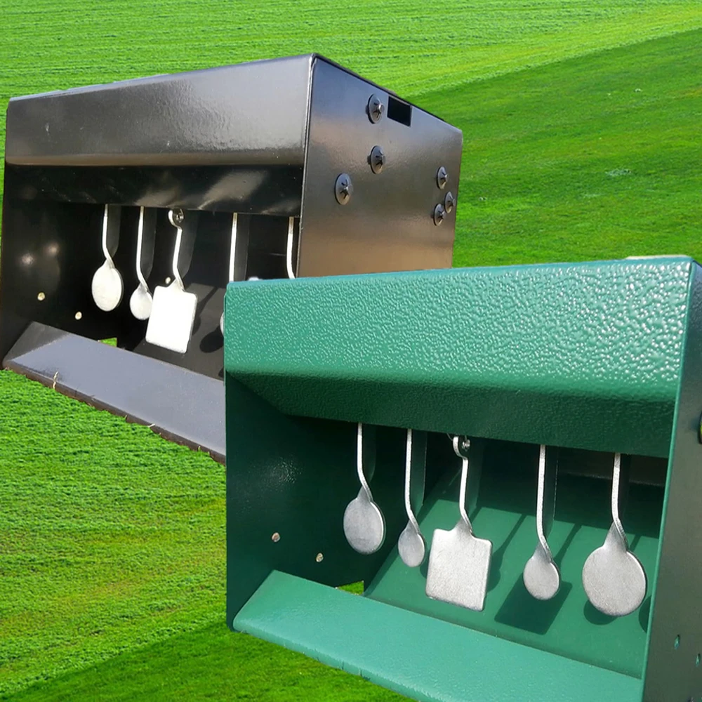 Tactical-Metal-Five-Swing-Self-Reset-Airgun-Target-Pellet-Trap-Practise ...