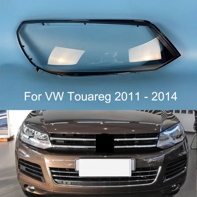 For VW Volkswagen Touareg 2011 2012 2013 2014 2015 Headlight Cover Lampshade Headlamp shade ...