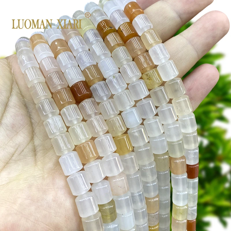 8x9MM-Cylinder-Natural-Stone-Gobi-Light-Red-Jadeite-Ice-Jades-Loose ...