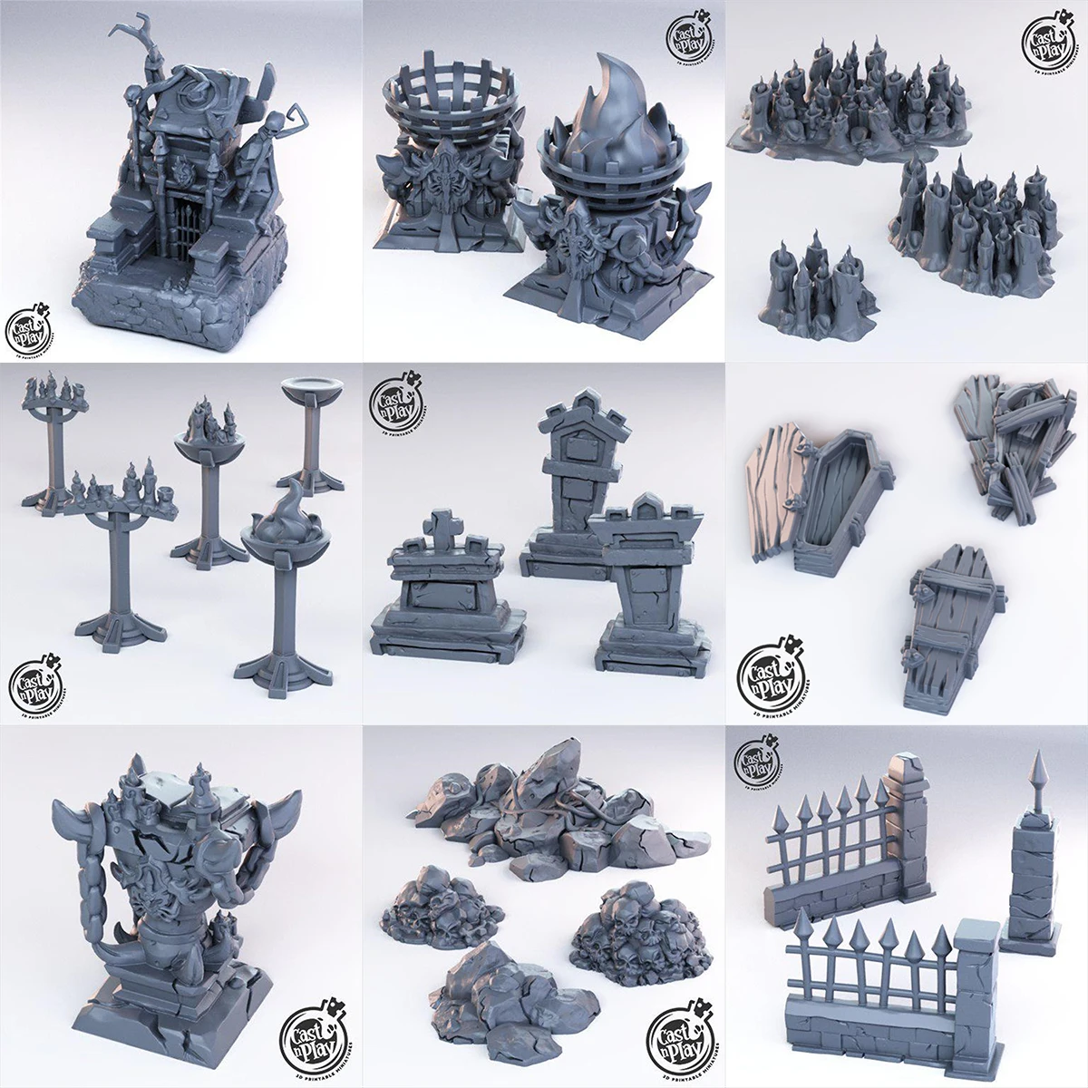 DND-Scene-Model-of-Dungeons-and-Dragons-at-the-Entrance-of-Graveyard ...