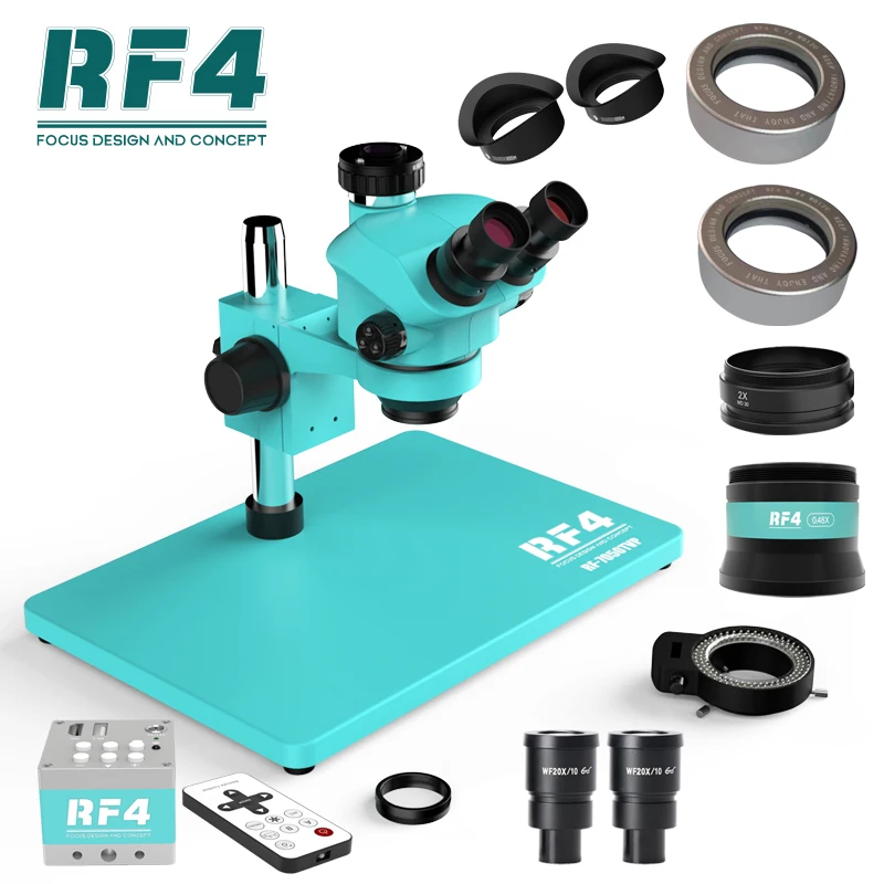 RF7050TVP-Big-Base-7-50X-Synchronous-Zoom-Gems-Microscope-Mobile-Phone ...