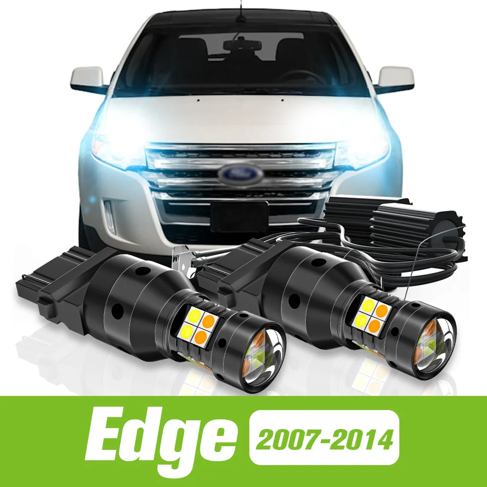 2pcs-For-Ford-Edge-2007-2014-Dual-Mode-LED-Turn-Signal-Daytime-Running ...