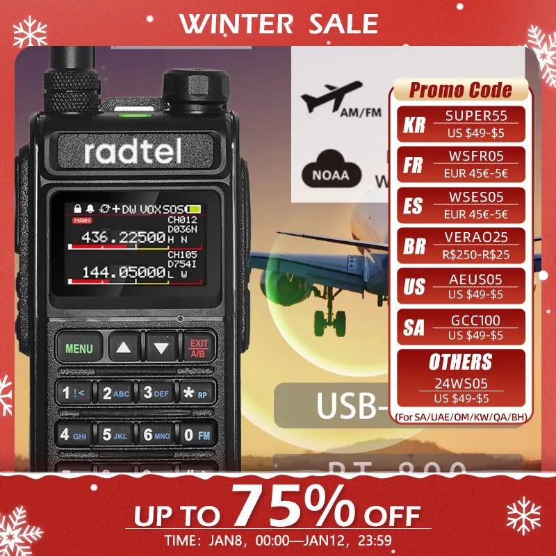 Radtel-RT-890-Full-Band-Ham-Radio-Amateur-2-Way-Radio-999CH-Walkie ...