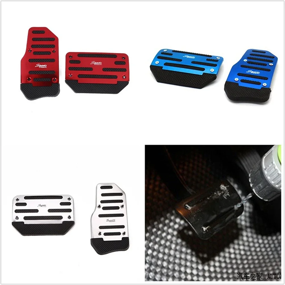 1-Pair-Vehicle-Pedal-Car-Auto-Aluminium-Alloy-Non-slip-Foot-Brake ...