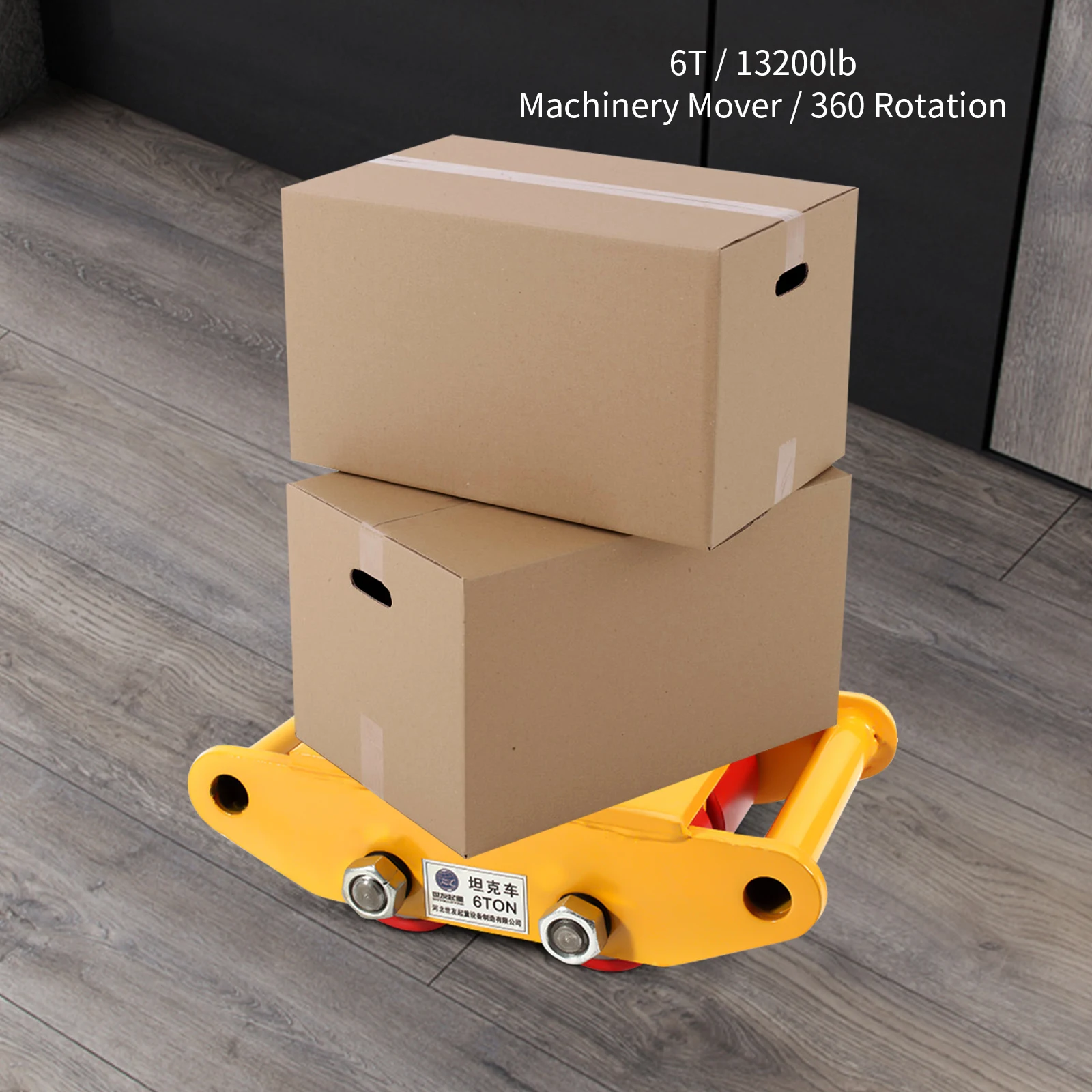 6 Ton 360° Industrial Machinery Mover Machine Dolly Skate Machinery ...