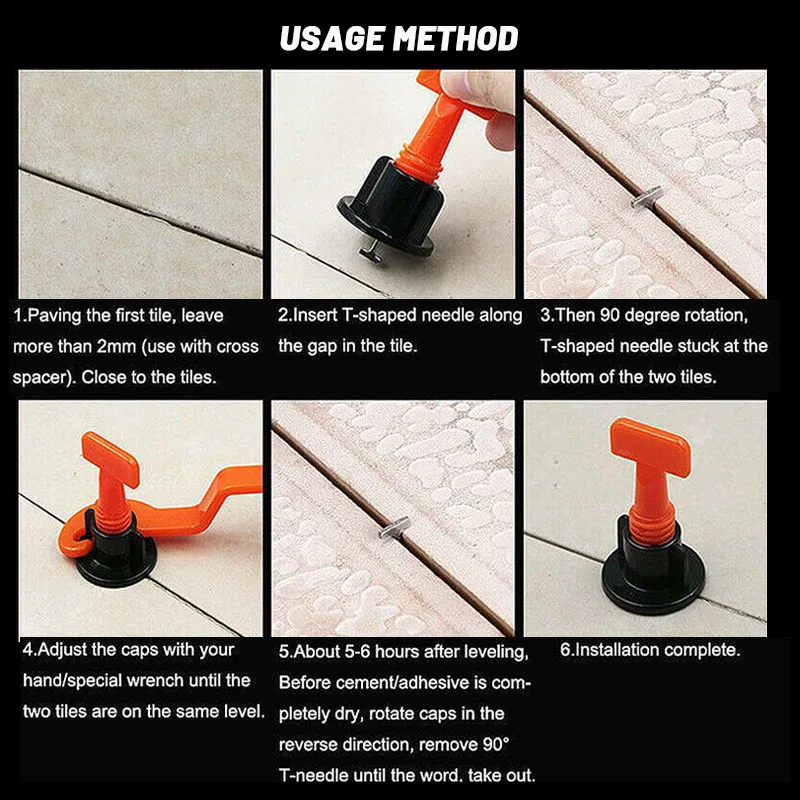 50pcs Tile Leveling Positioner Level Wedges Tile Spacers - NZshopsmart