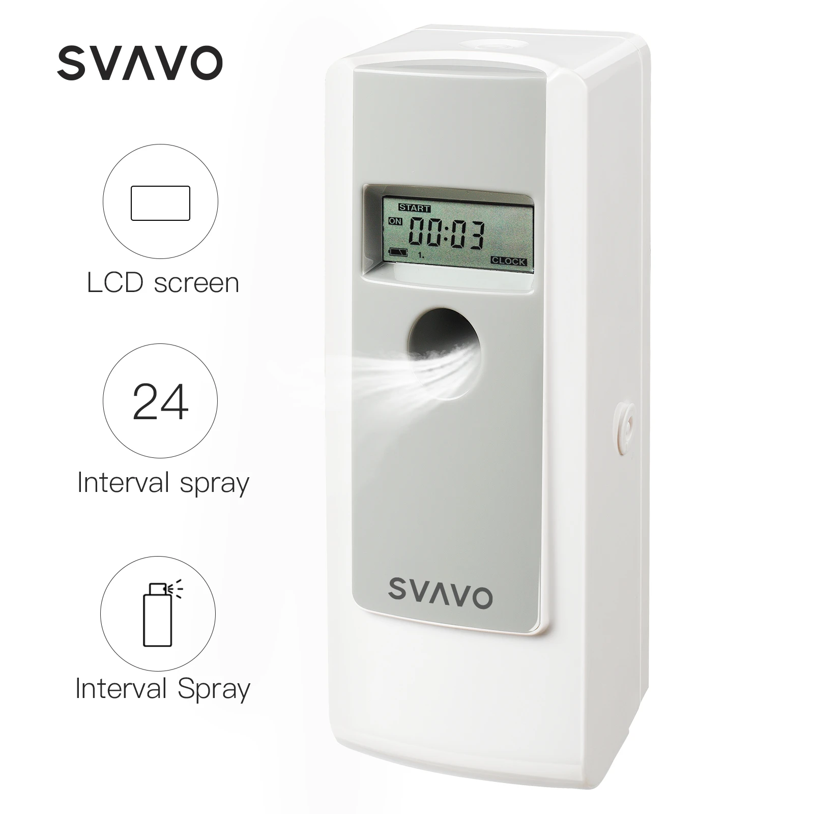 Svavo Automatic Aerosol Dispenser Air Freshener For Home Room Toilet ...