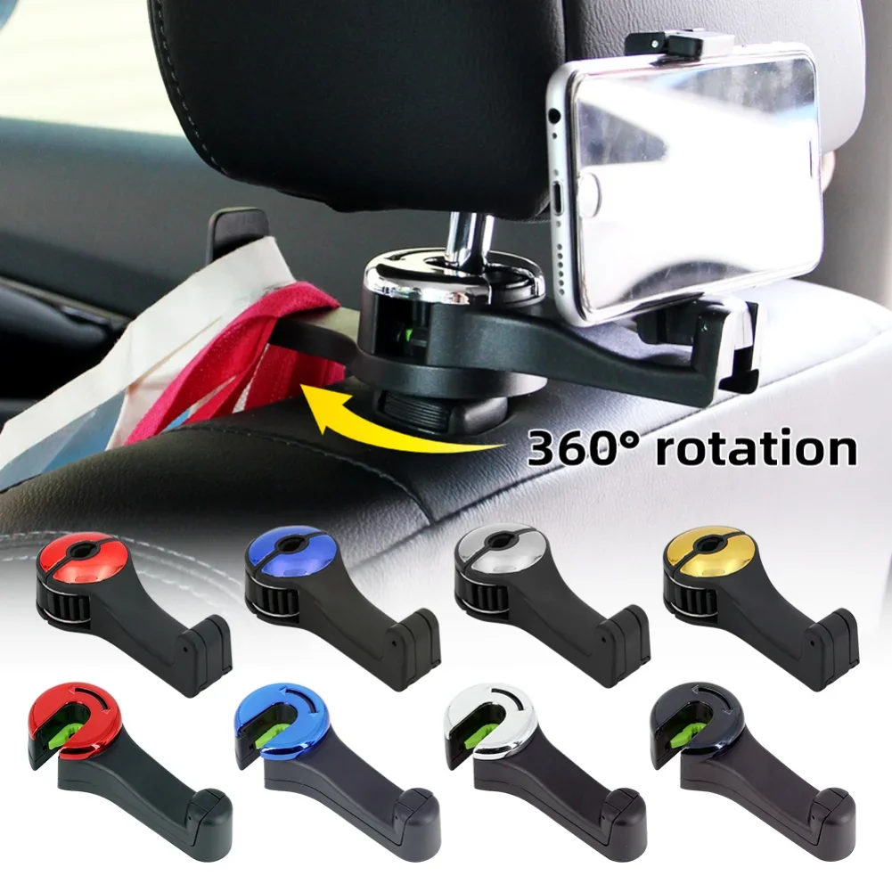 3-in-1-Car-Vehicle-Back-Seat-Headrest-Hook-Mobile-Phone-Holder-Portable ...