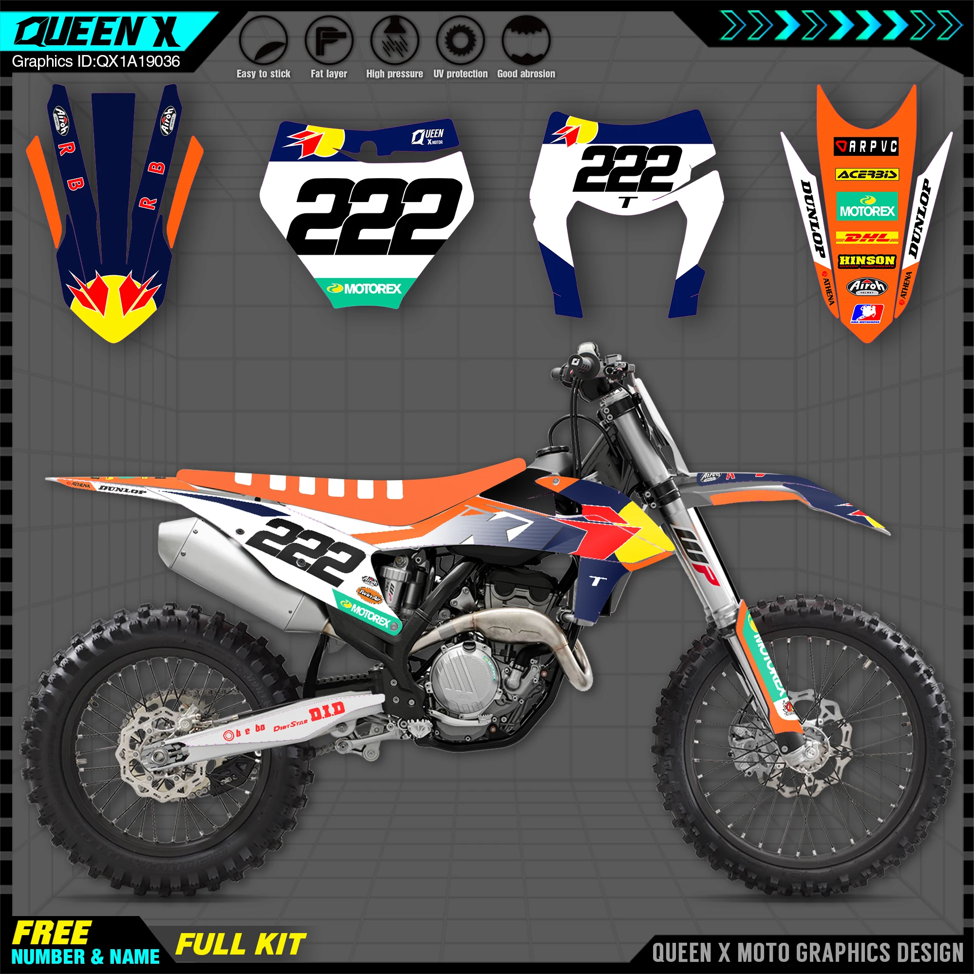 Decals Stickers Graphics Ktm 2019 | Ktm 2020 Graphic Stickers Kit - X ...