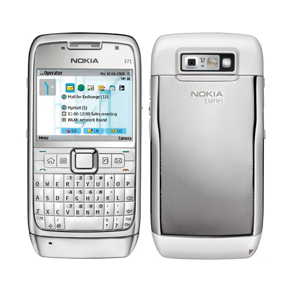 Nokia E71 Telefone Móvel celular & Russo Árabe Hebraico Inglês Teclado ...