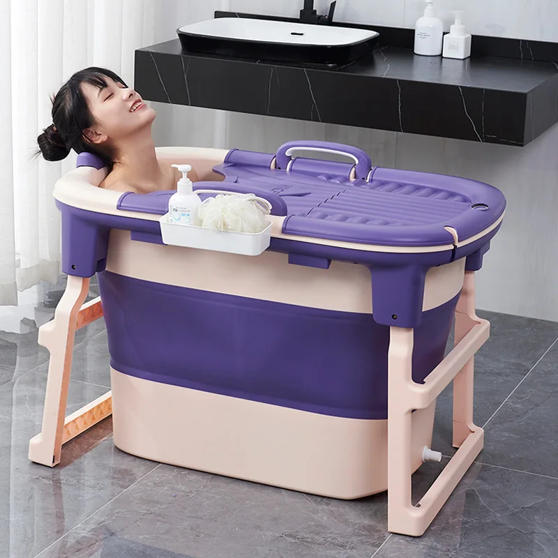 1-02M-Portable-Adult-Bath-Tub-Barrel-Sweat-Steaming-Bathtub-Plastic ...