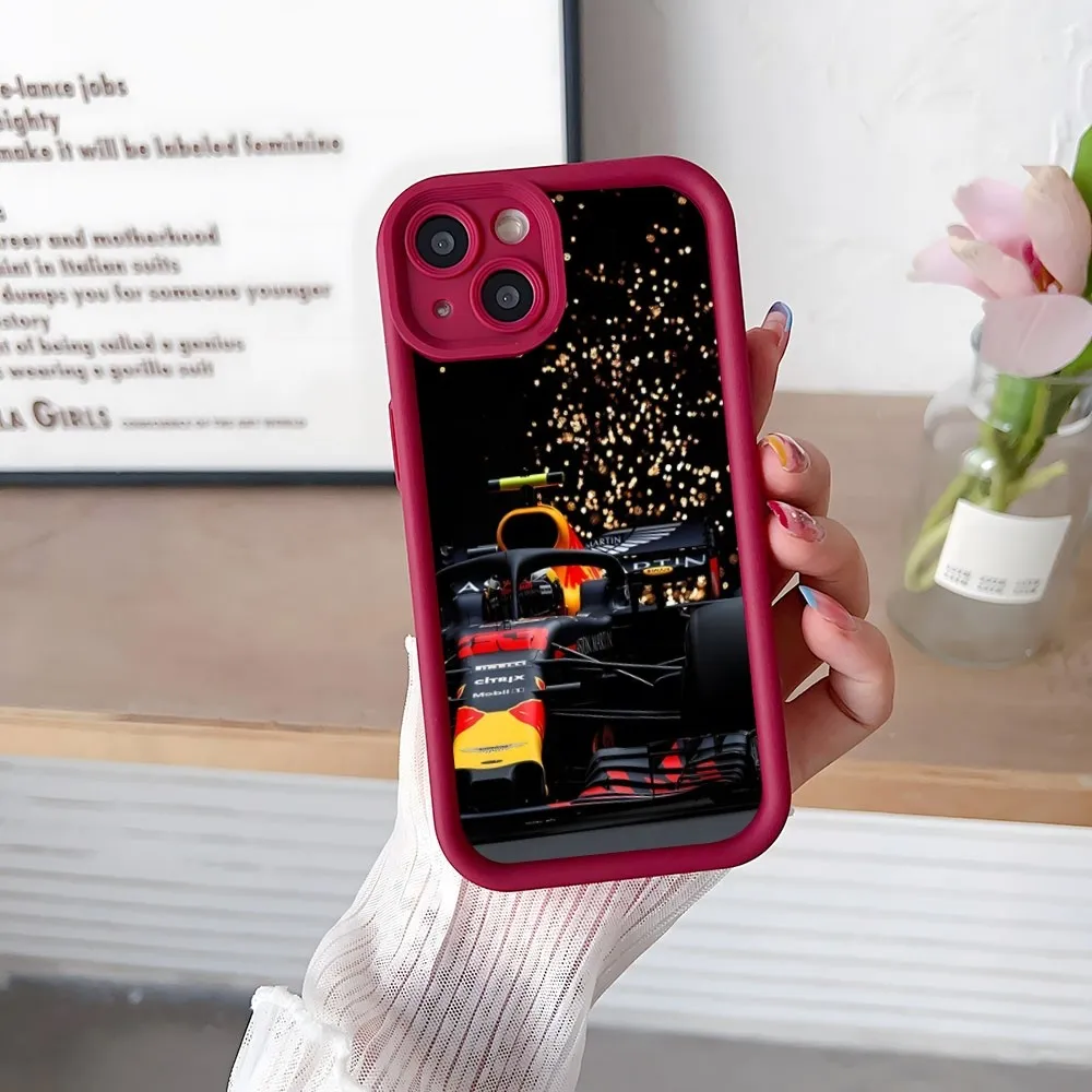 Formula-1-F1-Car-Phone-Case-Simple-Solid-Color-Matte-Silicone-Case-For ...